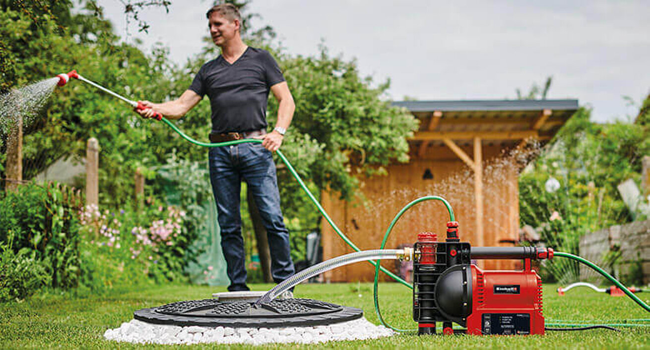Efficient water supply with (automatic) domestic waterworks | Einhell.dk